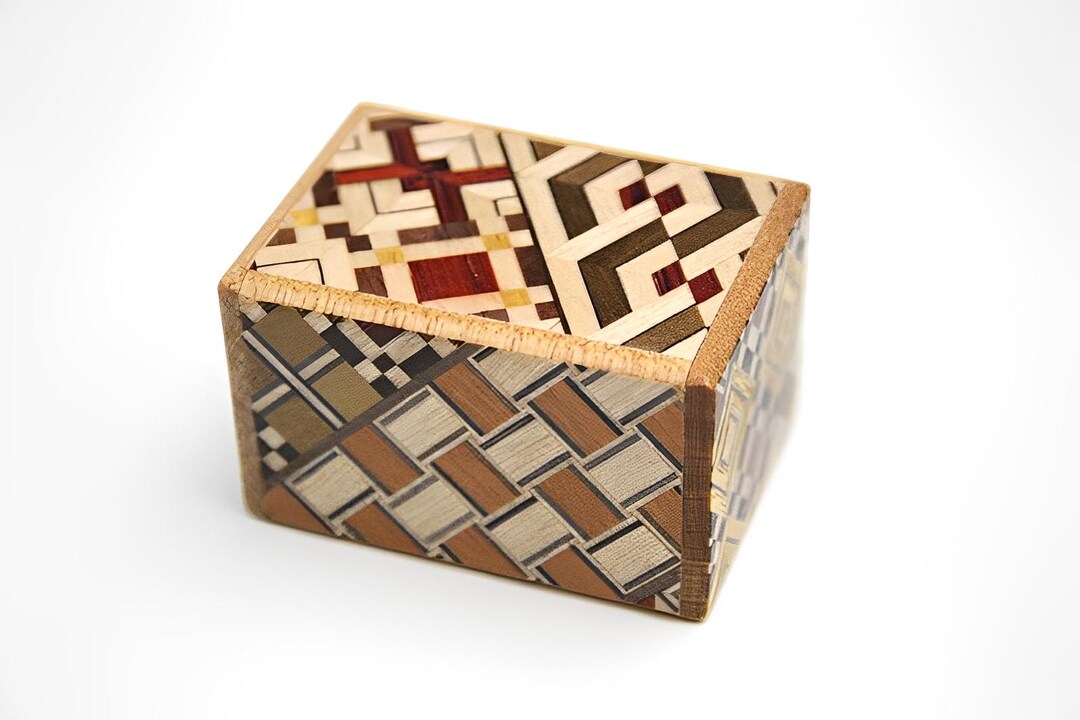 Mini Yosegi Puzzle Box – 14 Tiny Steps, One-of-a-kind Pattern ...