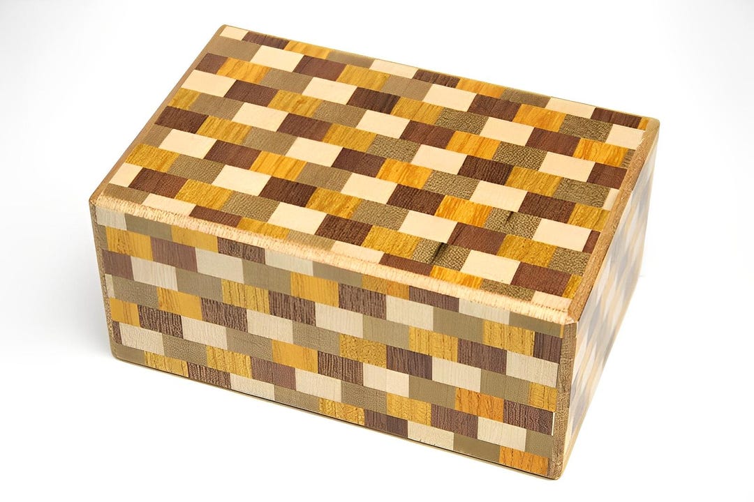 Yosegi Puzzle Box – 35+1 Secret Steps With a Hidden Room | Traditional ...