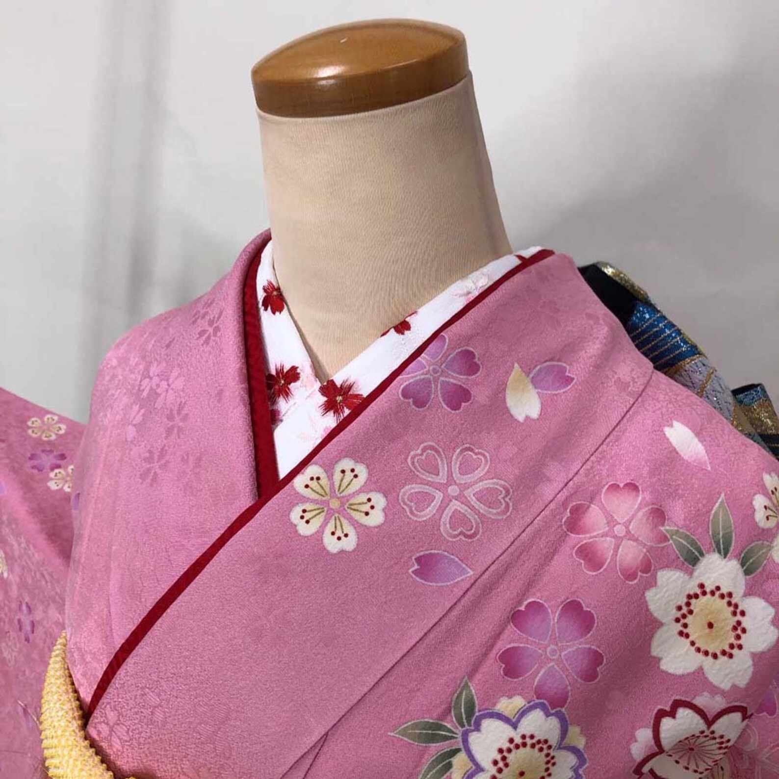 Japanese Kimono Furisode Full Set/furisode 5SET Luxurious Flower Pink ...