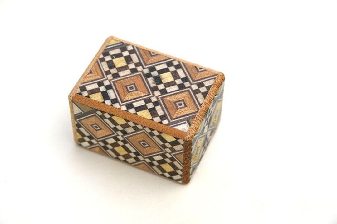 Mini Yosegi Puzzle Box – 4 Steps of Tiny Wonder| Traditional Japanese ...