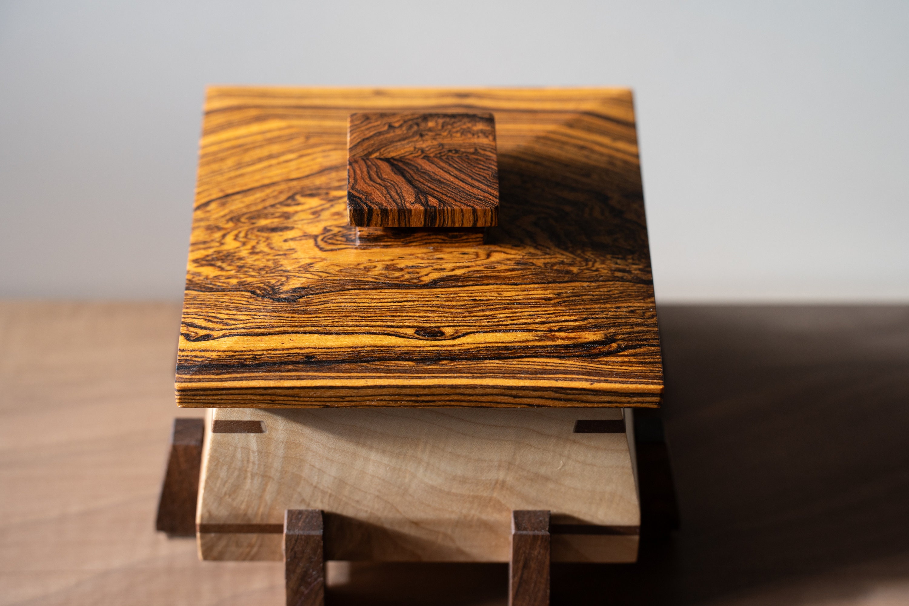 Bocote and Sycamore Wooden Box - Etsy