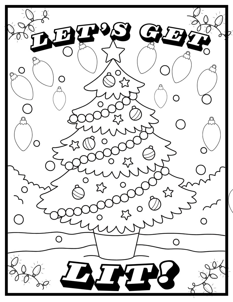 Let's Get Lit! Adult Coloring Page - Etsy