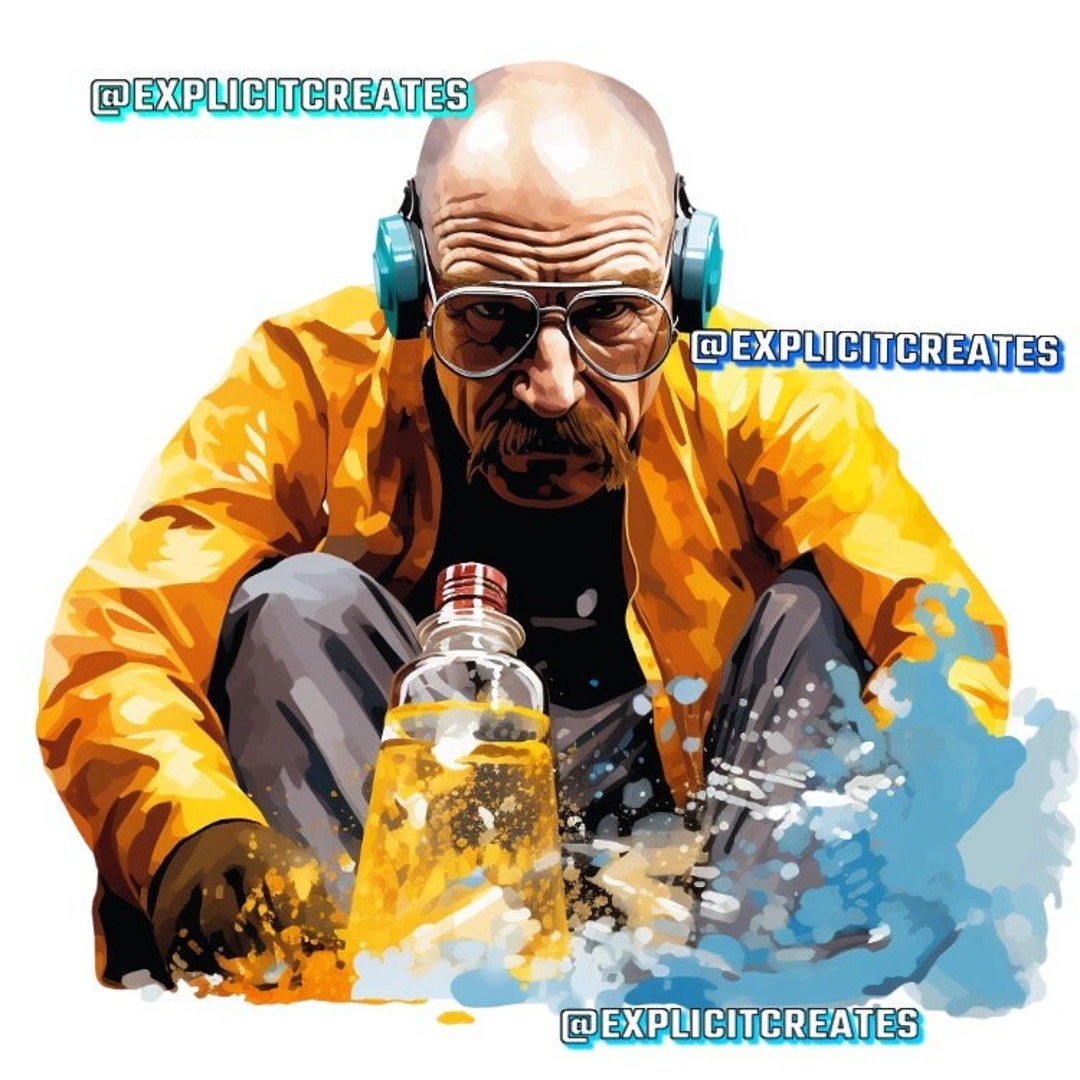 Breaking Bad Custom Art Png for Sublimation DTG DTF Clothing Cups and ...