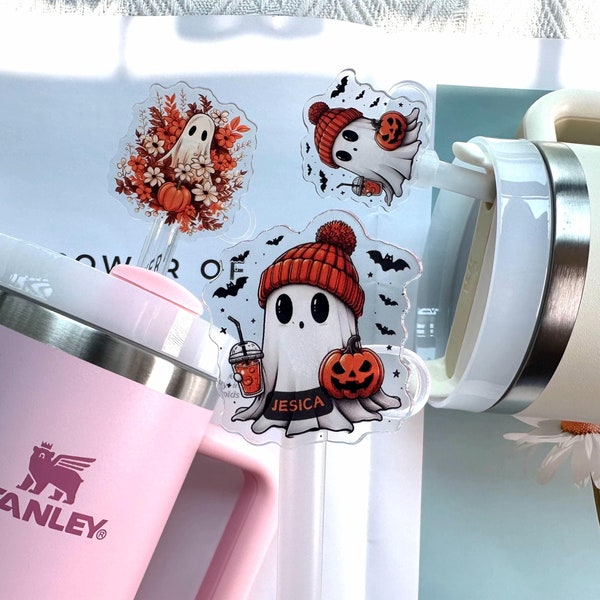 Ghost Straw Topper - Etsy