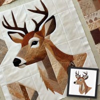 Deer Quilt - Etsy