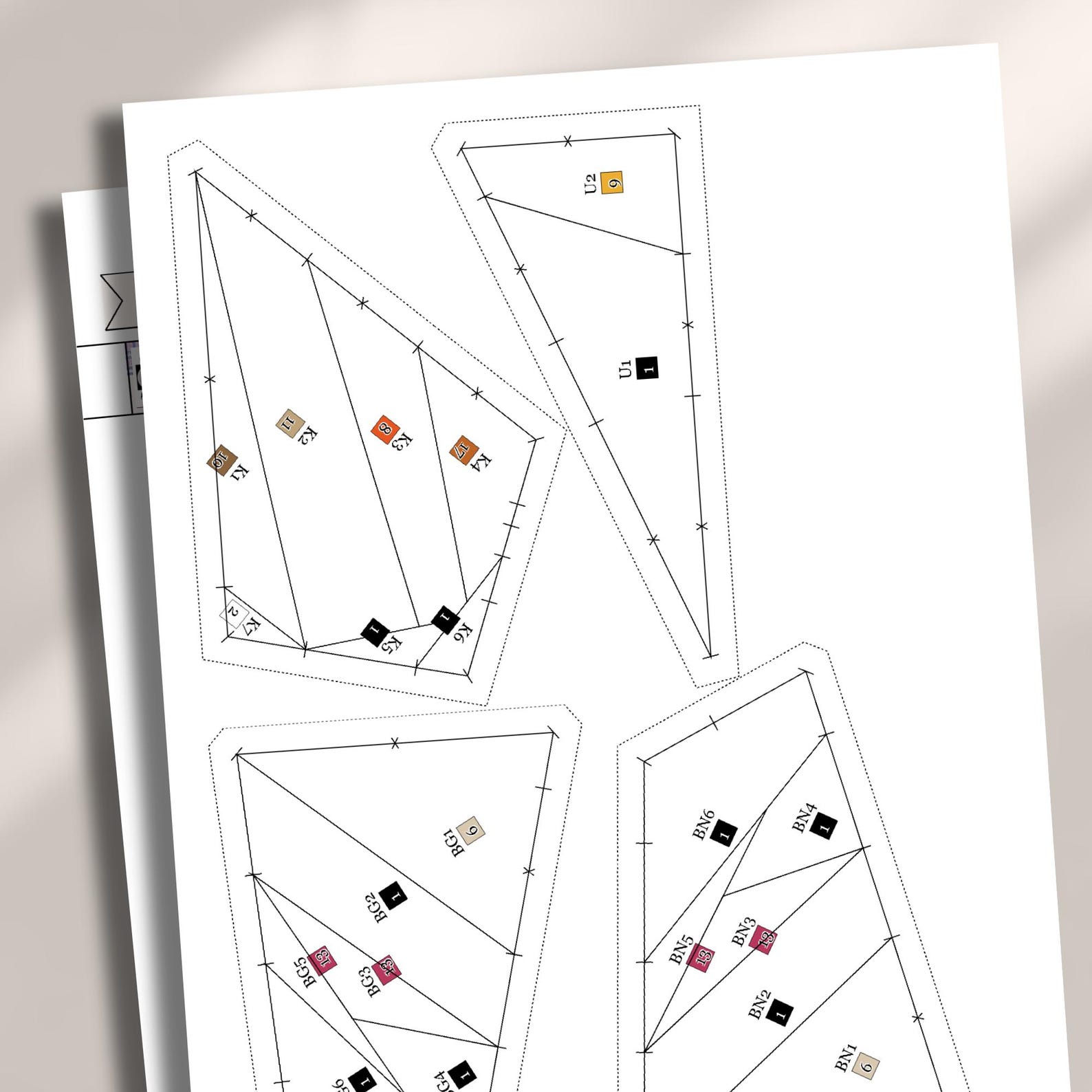 Goat FPP Quilt Pattern: Modern FPP • Animal Patchwork Quilt Block • FPP ...