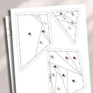 Fox Foundation Paper Piecing Pattern,quilt Pattern Fox Design,patchwork ...