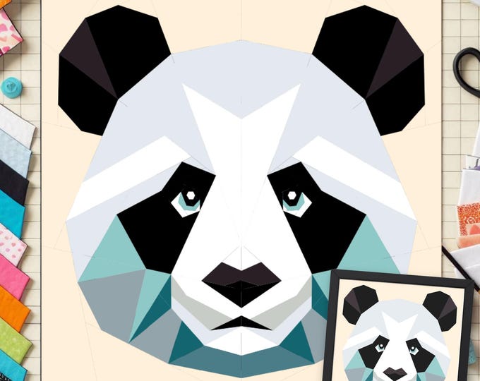 Panda Pop, Clamshell Quilt, Quilt Pattern, Applique Pattern, Love ...