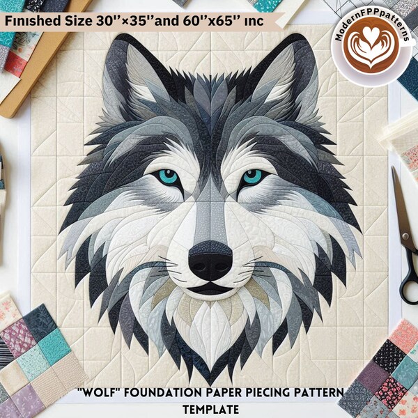 Wolf Quilt Pattern - Etsy