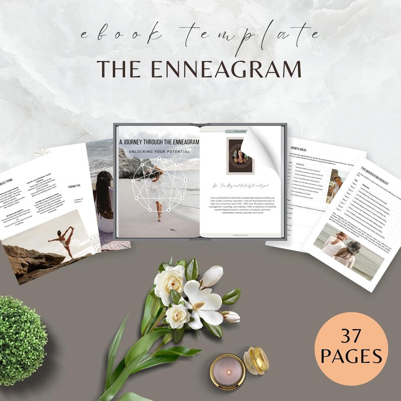 Enneagram Workbook Template, Lead Magnet, Coaching Templates, Self Help ...