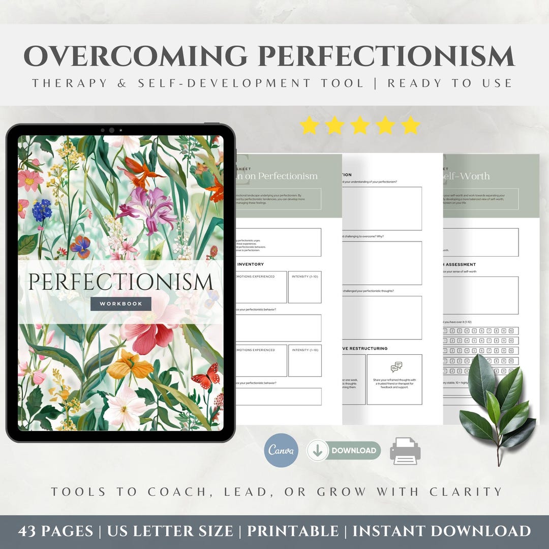 Understanding Perfectionism Worksheets, Perfectionist Counselling ...