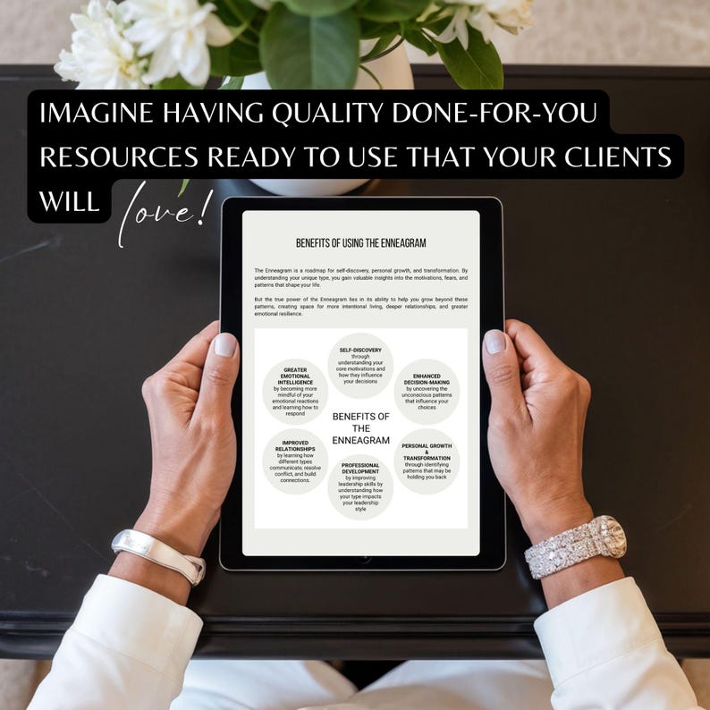 Enneagram Workbook Template, Lead Magnet, DFY Canva Template, Self Help ...