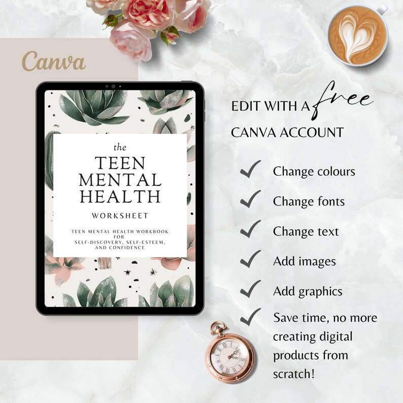 Teen Mental Health, Therapy Workbook, Confidence Building, Self Esteem ...