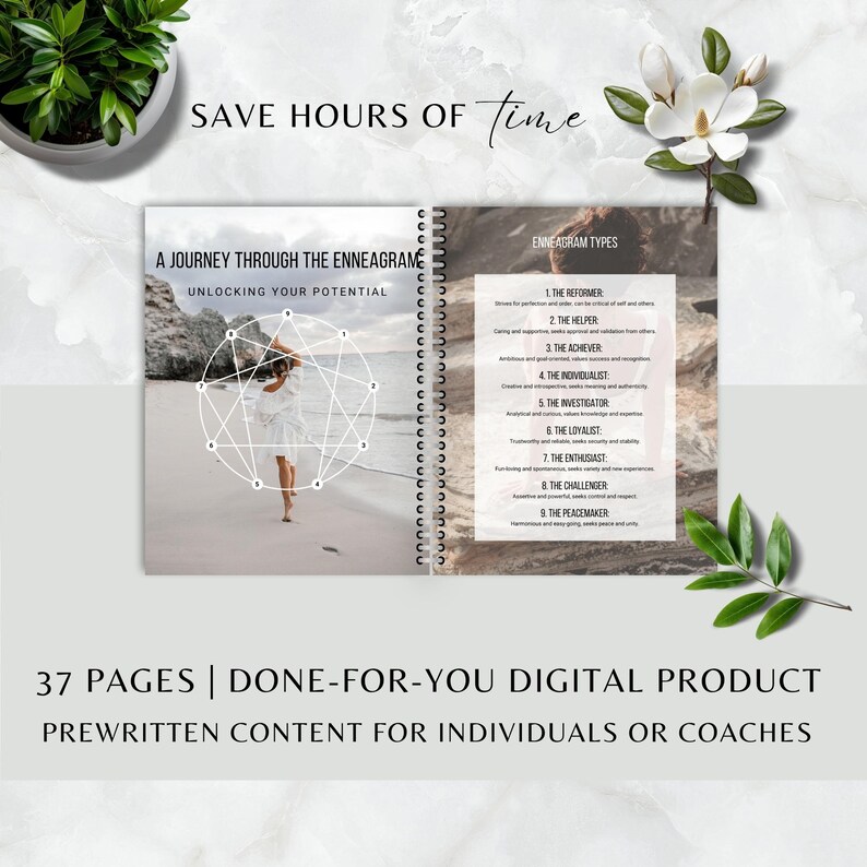Enneagram Workbook Template, Lead Magnet, Coaching Templates, Self Help ...