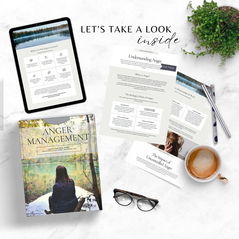 Anger Management Coach Canva Template, Anger Coping Skills Emotional ...