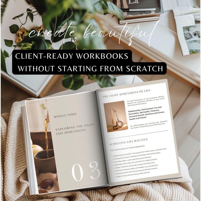 Wheel of Life Workbook, Canva Template for Balance and Growth (digital ...