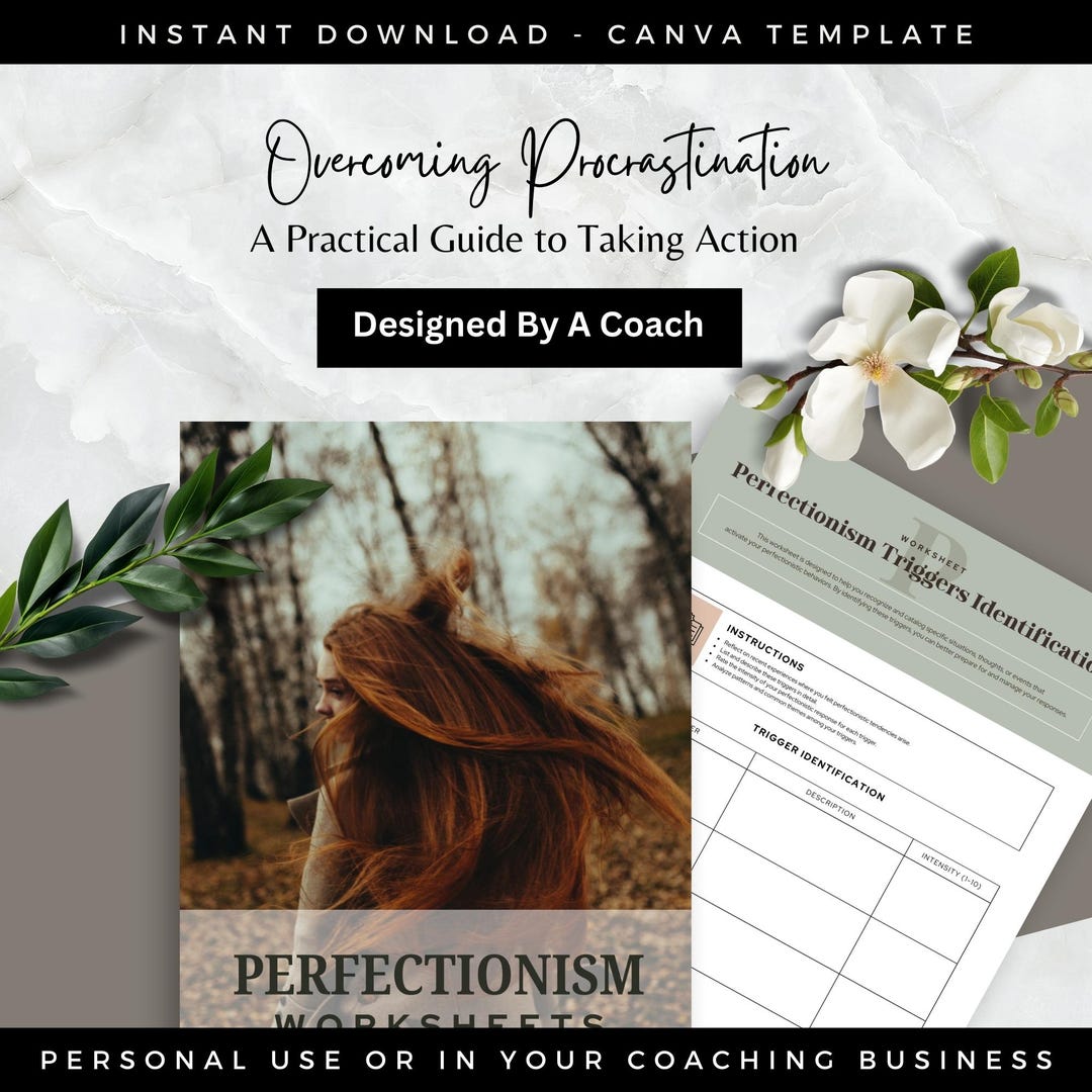 Understanding Perfectionism Worksheets, Perfectionist Counselling ...