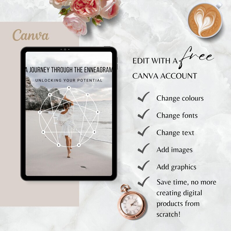 Enneagram Workbook Template, Lead Magnet, Coaching Templates, Self Help ...