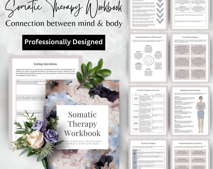 Somatic Exercise Therapy Workbook, Nervous System Regulation Worksheets ...