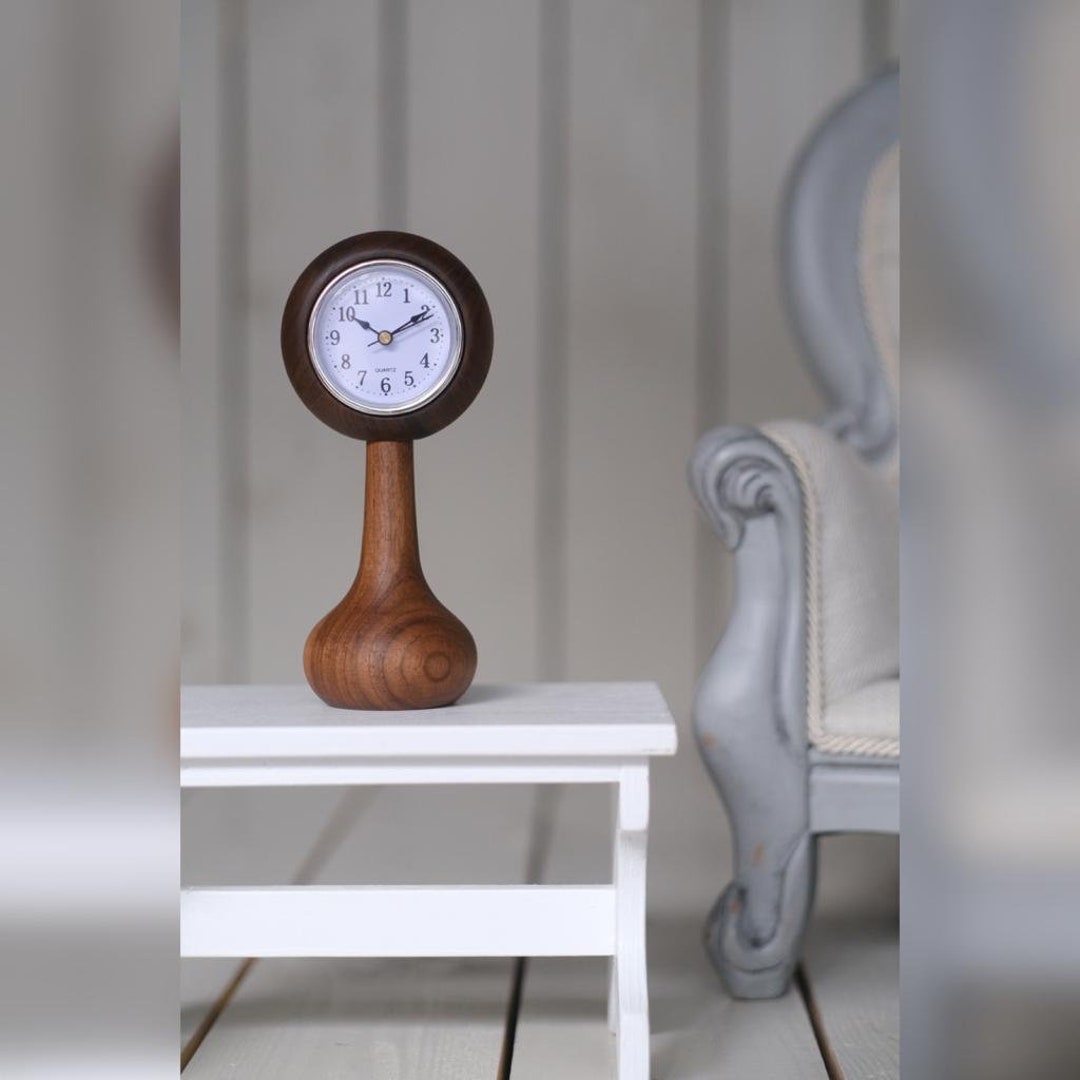 Wood Desk Clock Decorative Table Clock Elegant Desk Clock - Etsy