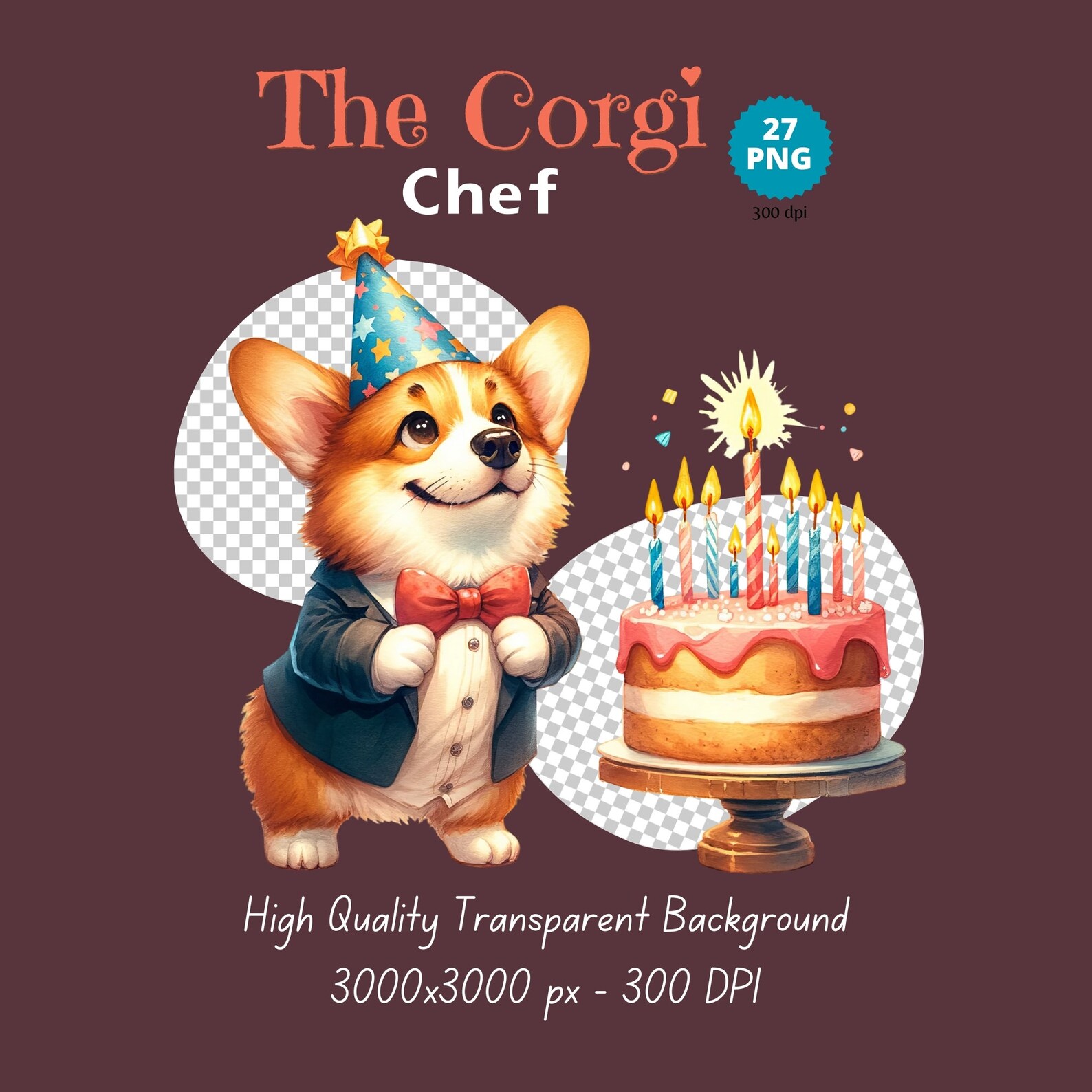 Adorable Corgi, Funny Corgi Chef, Cute Dog Chef, Chef Png, Pets Png ...