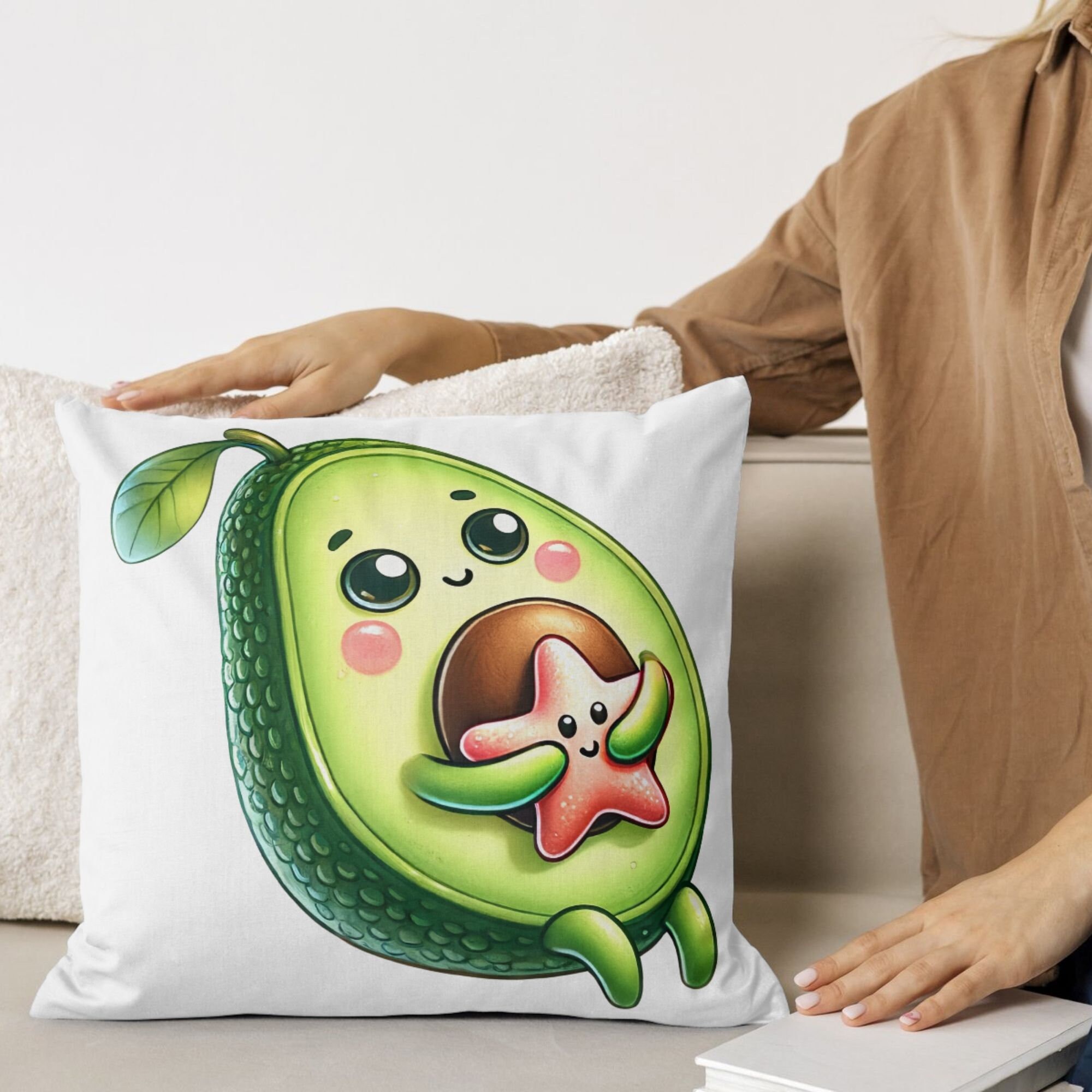 Summer Avocado Clipart, Cute Avocado Png, Watercolor Fruits Clipart ...