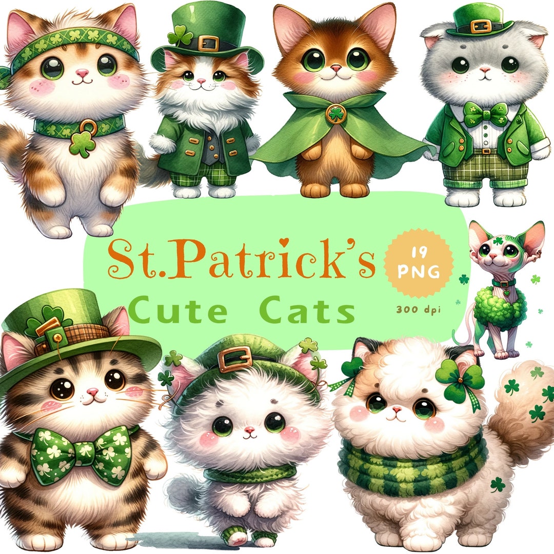 St. Patrick's Day Clipart, St.patrick Png, Watercolor St. Patrick ...