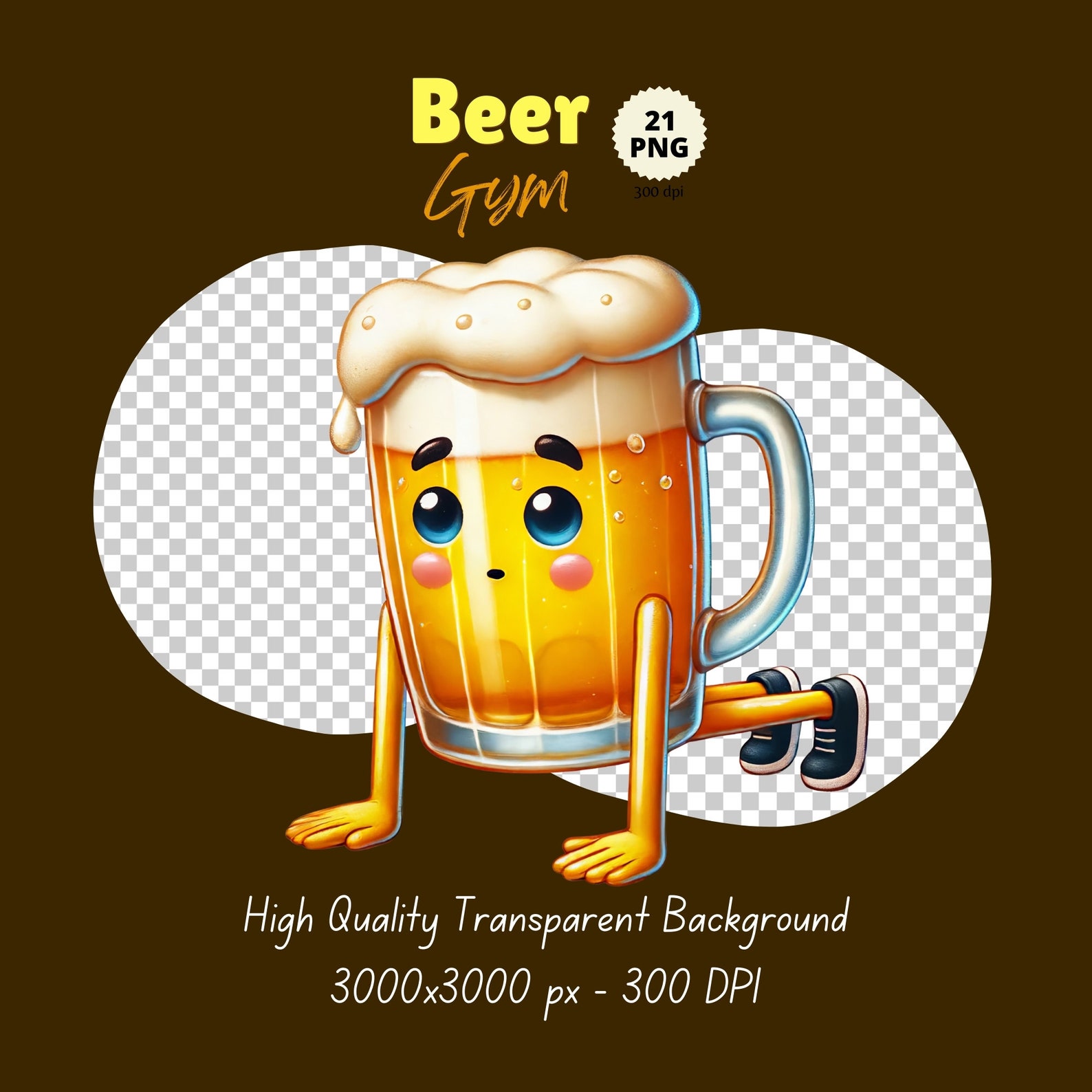 Beer Gym, Beer Png, Watercolor Beer Clipart Bundle, Beer Glass, Beer ...