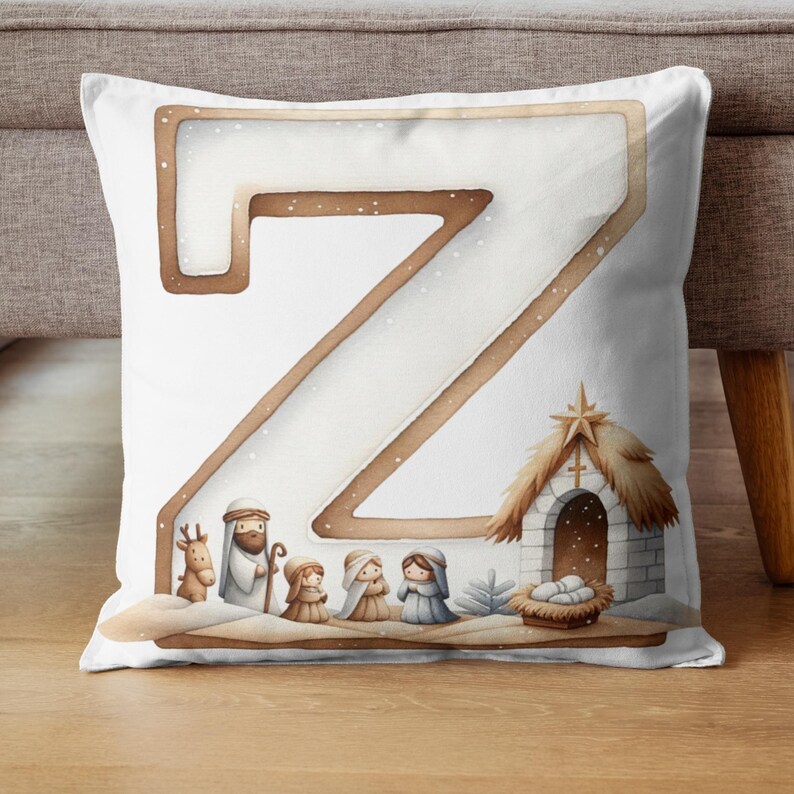 Nativity Alphabet Clipart, Nativity PNG Letter, Nativity Font, Nativity ...