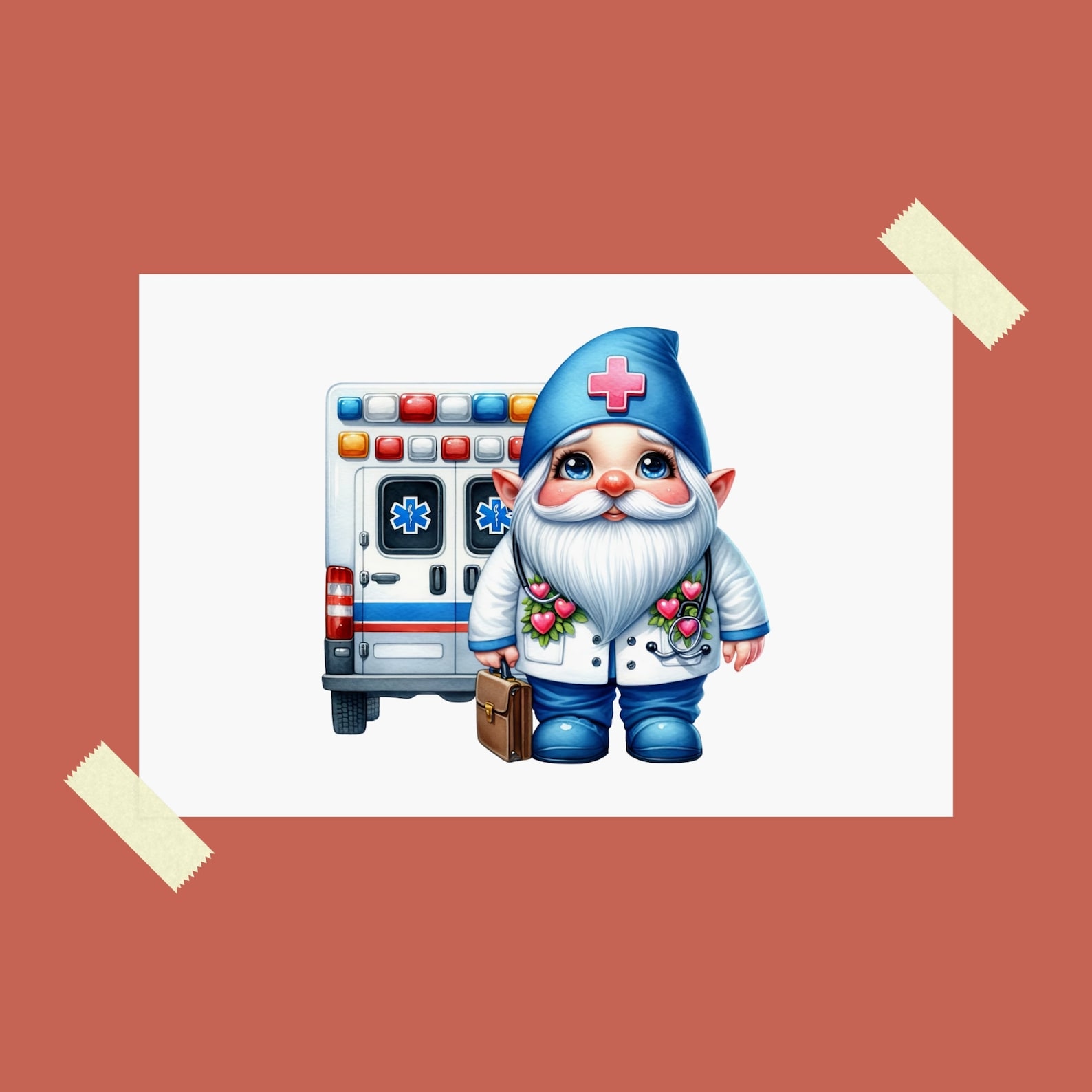 Gnome Nurse&doctor Clipart, Doctor Gnome Clipart, Medical Clipart ...