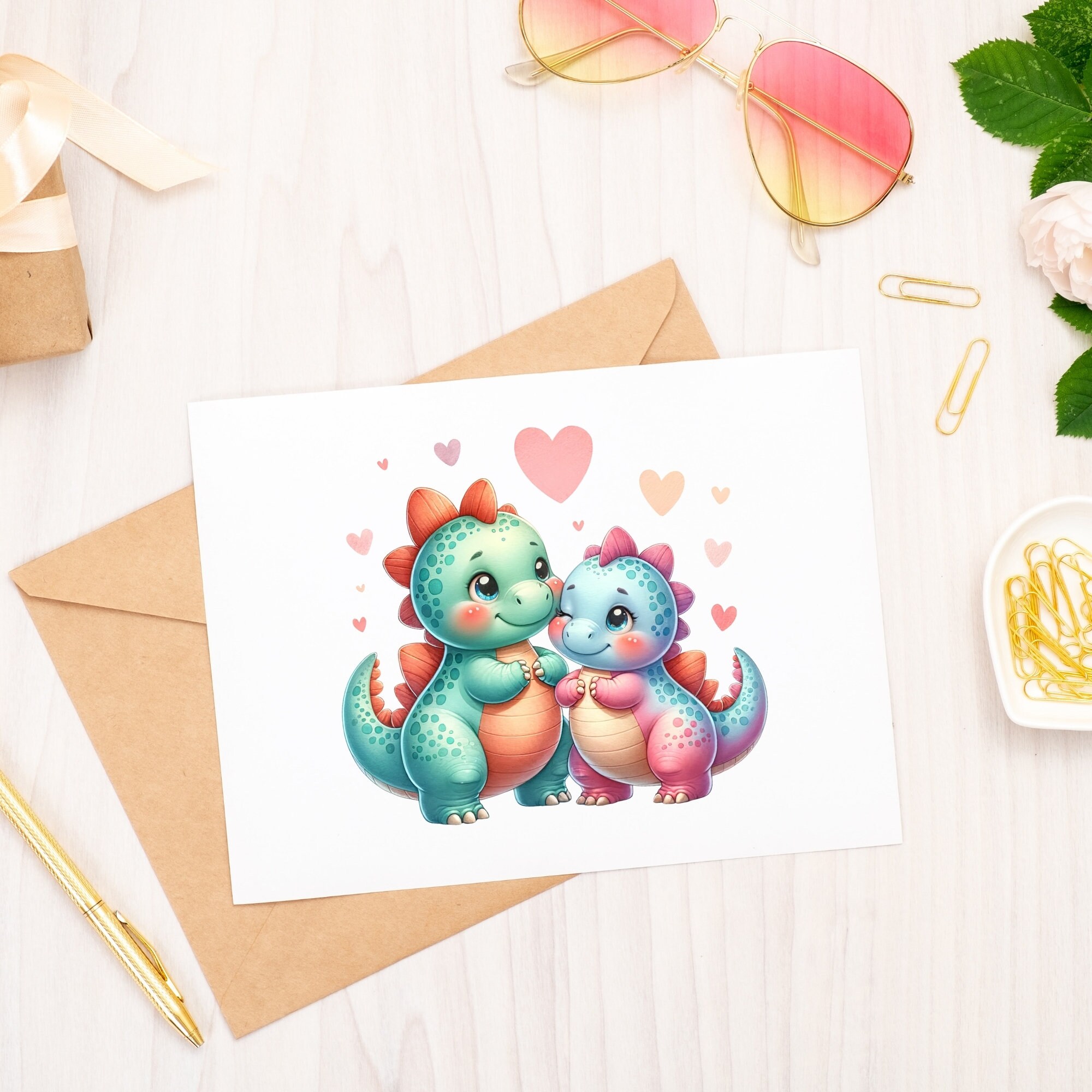 Valentine Dino Png, Dinosaur Valentine Clipart, Valentine Clipart, Cute ...