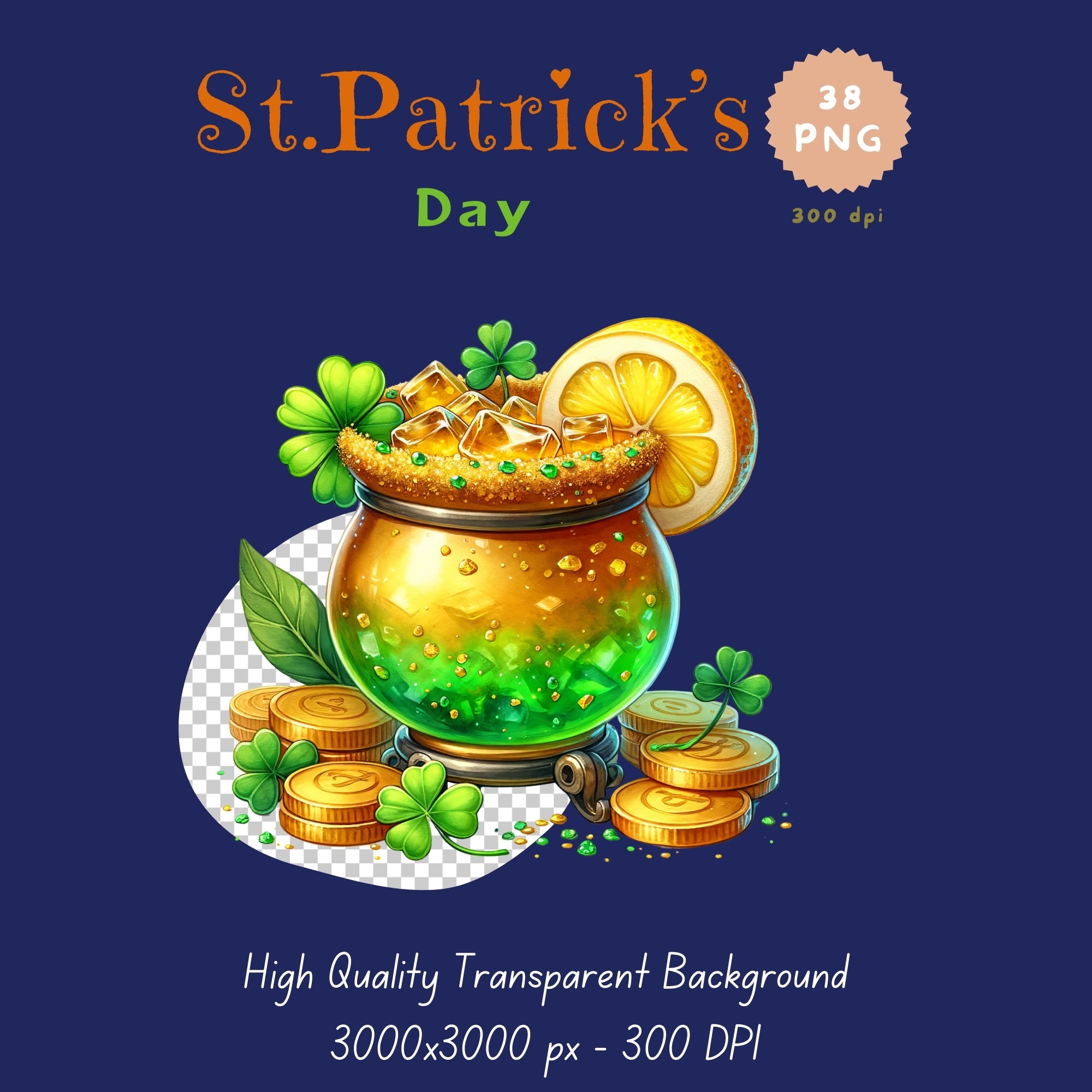 Sweet St. Patrick's Clipart, Green Dessert PNG, St. Patrick PNG ...