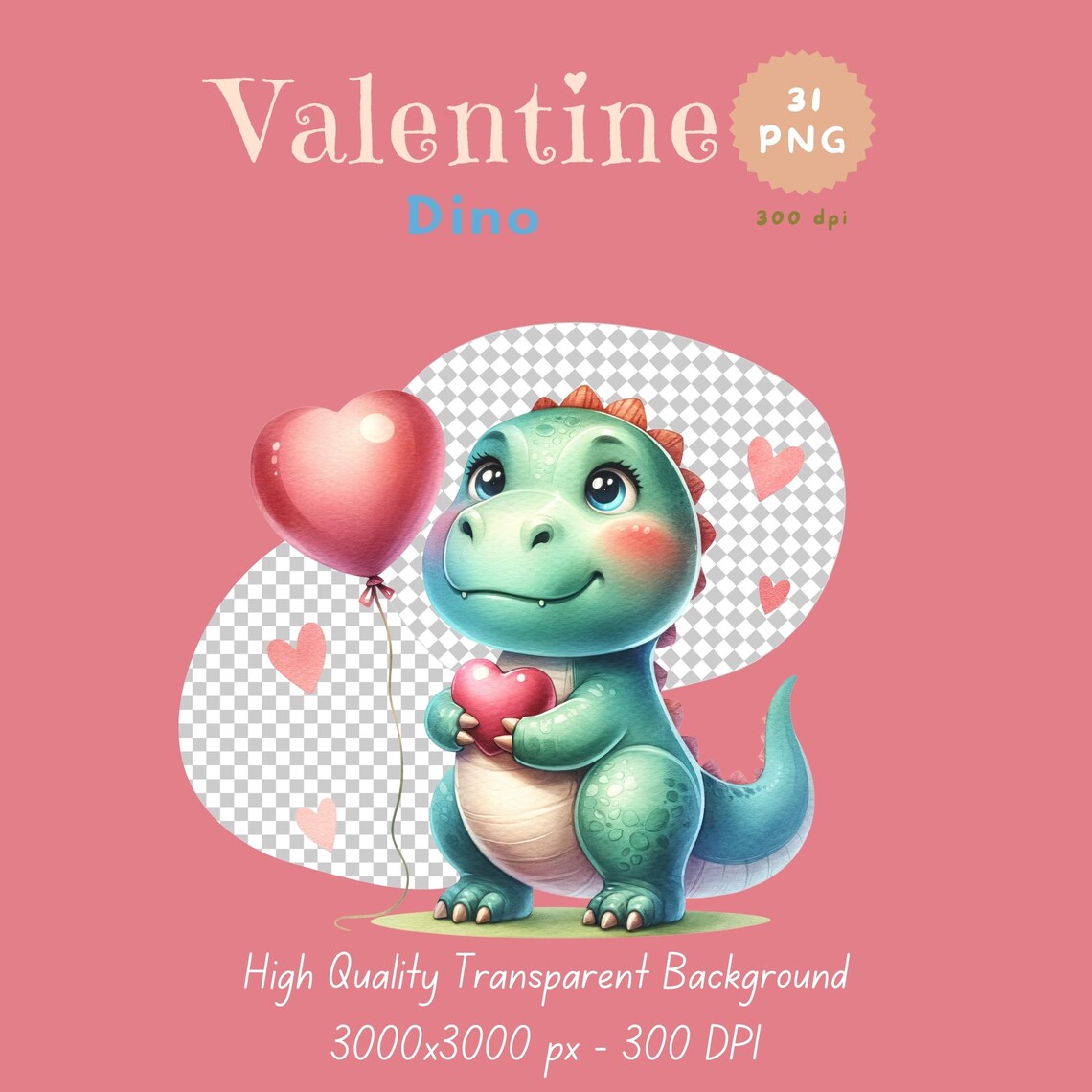 Valentine Dino Png, Dinosaur Valentine Clipart, Valentine Clipart, Cute ...
