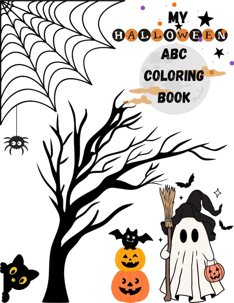 Halloween ABC Coloring Book: 27 Printable Pages, Educational Fall ...