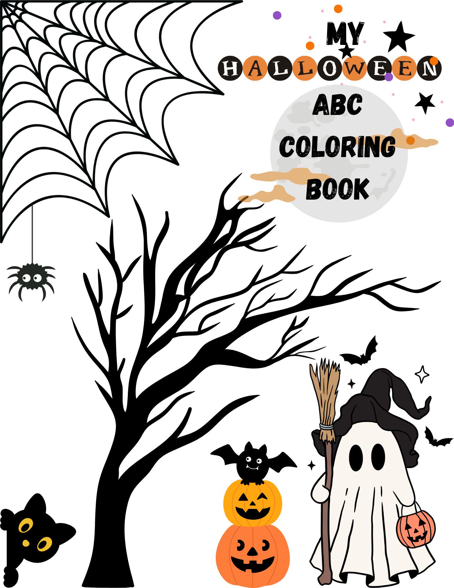 Halloween ABC Coloring Book: 27 Printable Pages, Educational Fall ...