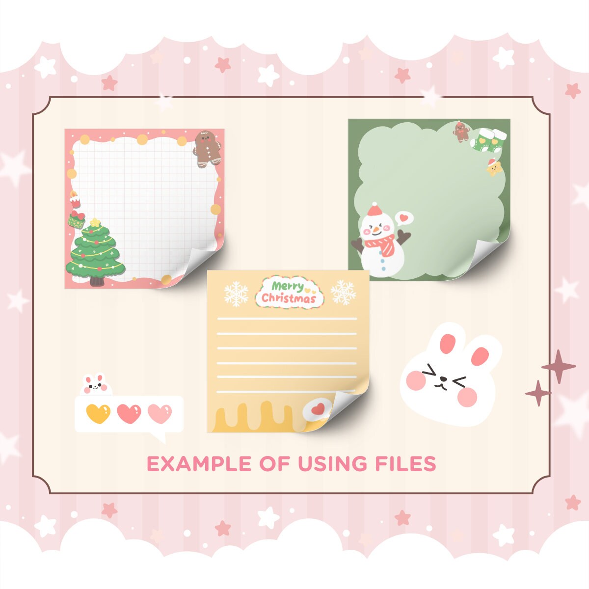 Printable Memo Sheets, Digital Download, Kawaii Stationary, Kawaii Memo ...