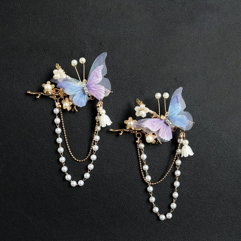 Butterfly Hair Pins - Etsy