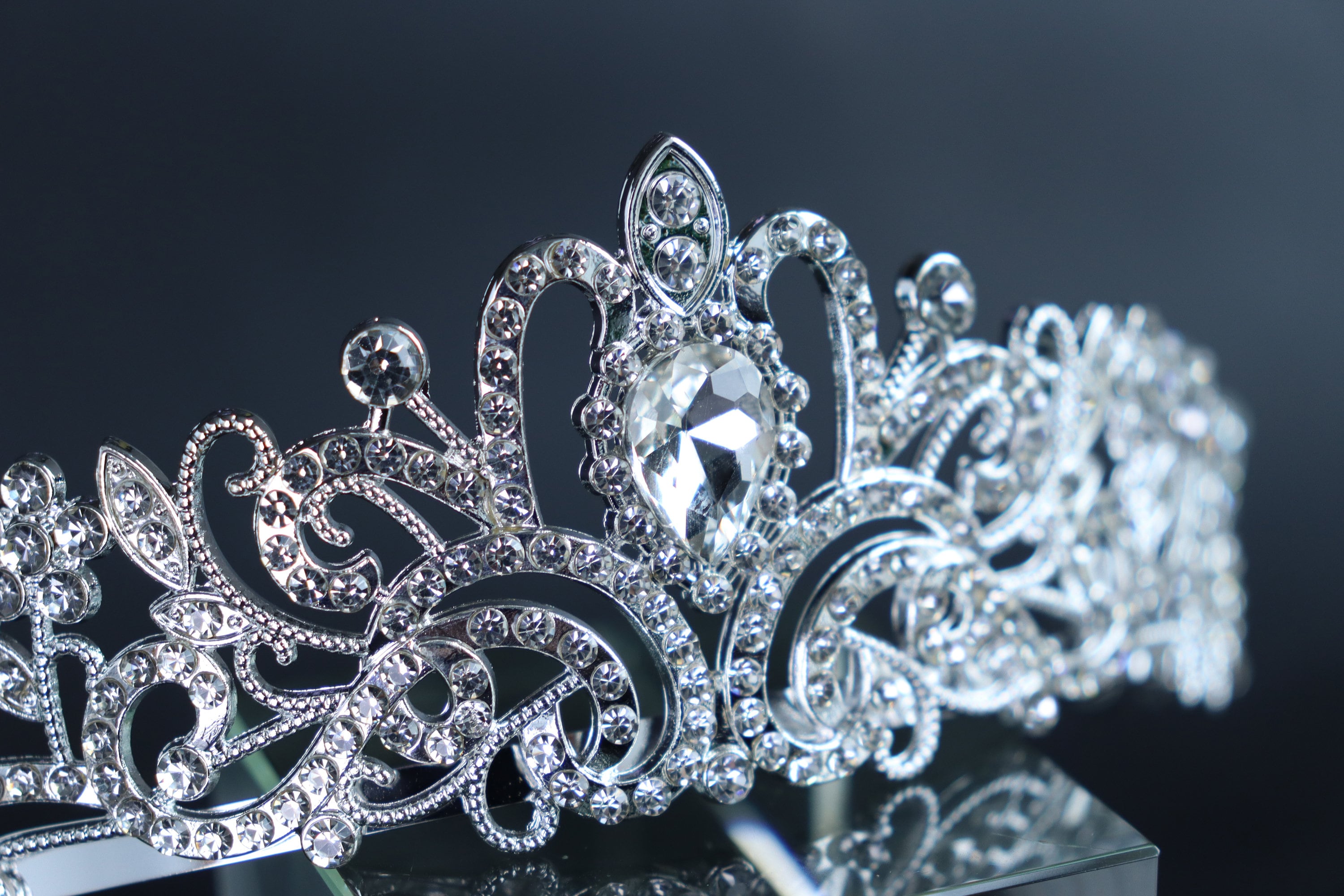 Rose Gold Rhinestone Princess Crown, Retro,vintagetiara,wedding ...