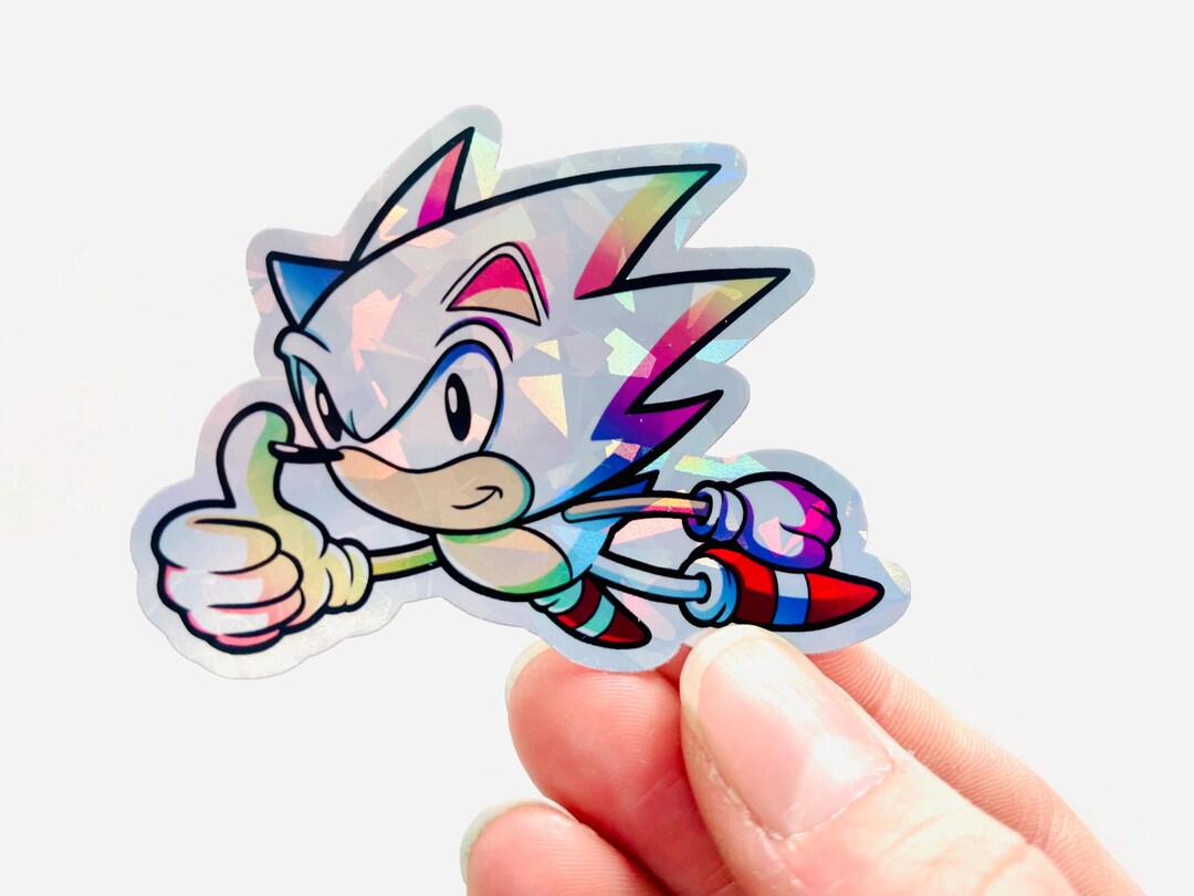 Hyper Sonic Holographic Sticker - Etsy