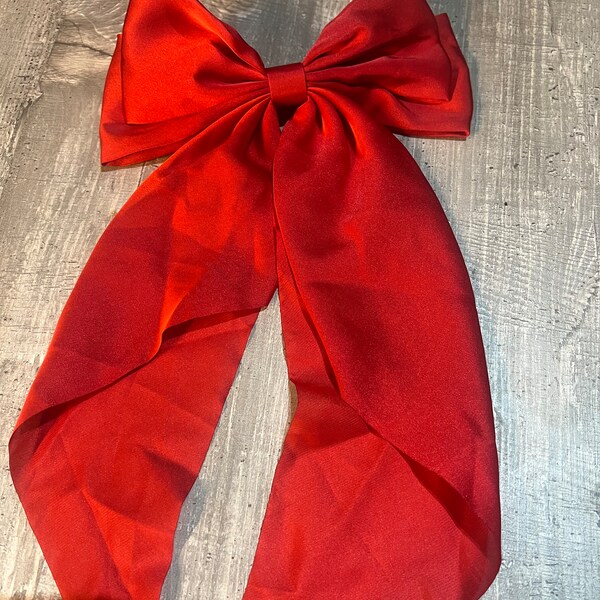 Red Hair Bow - Etsy