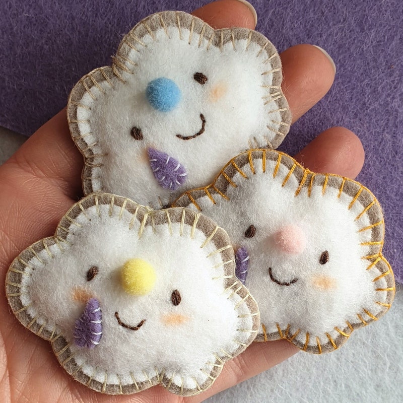 Cloud Brooch - Etsy