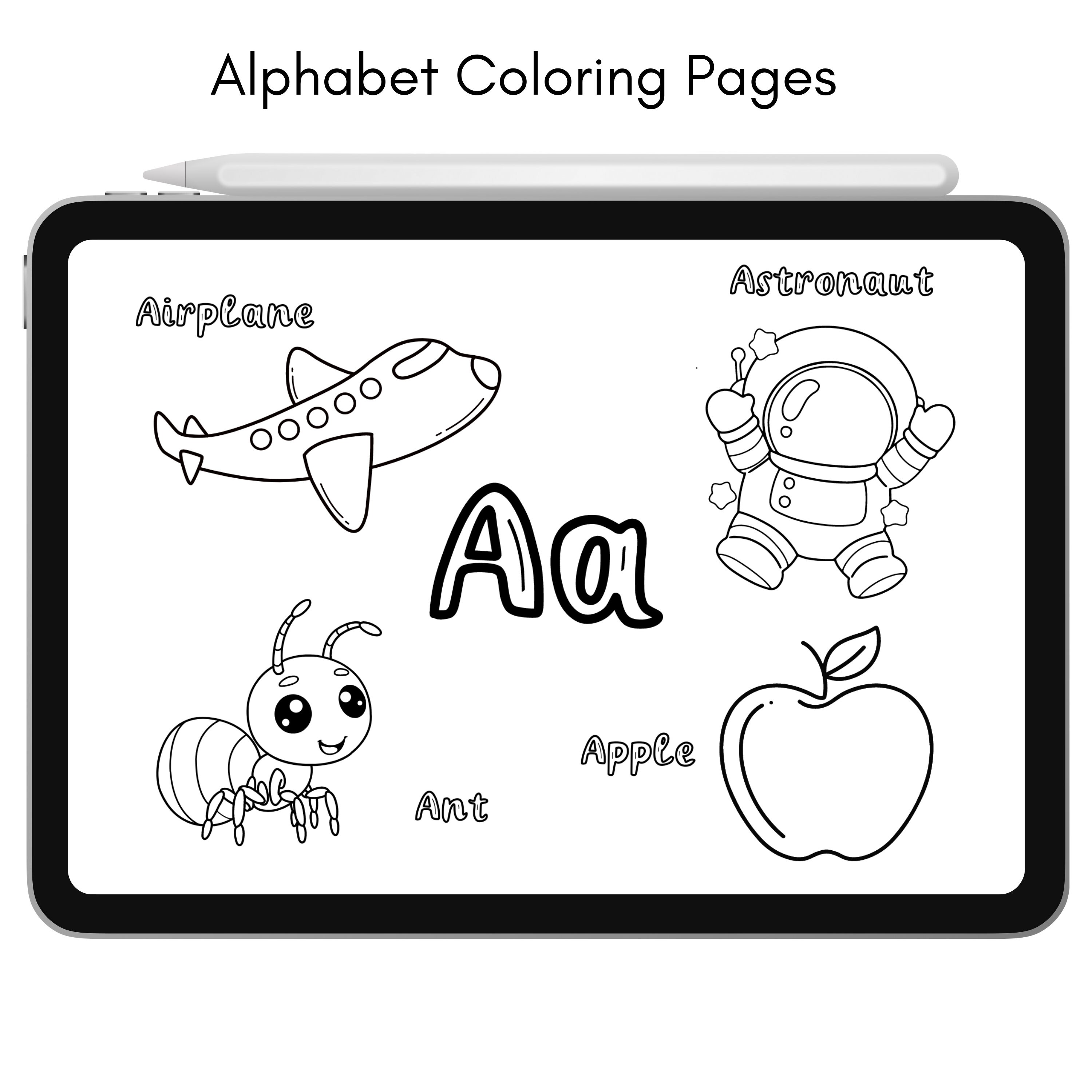 Alphabet Coloring Pages, Preschool Coloring Pages, Preschool Activity ...