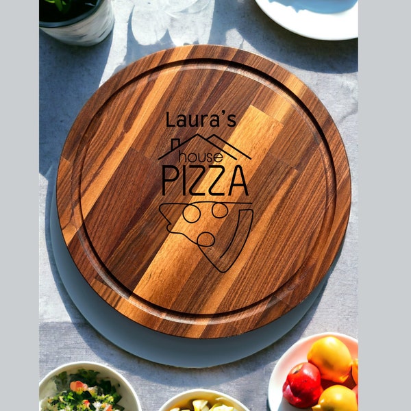 Wooden Pizza Board - Etsy