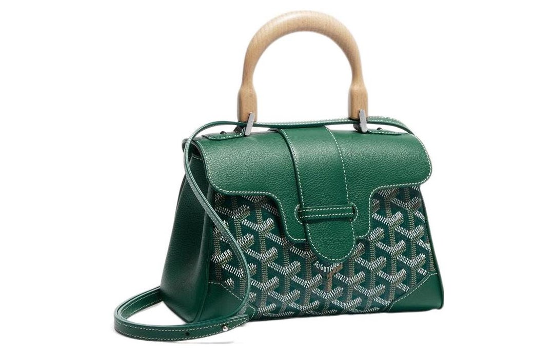 GO.YAR.D Leather Corner Detachable Shoulder Strap Beech Canvas Mixed ...