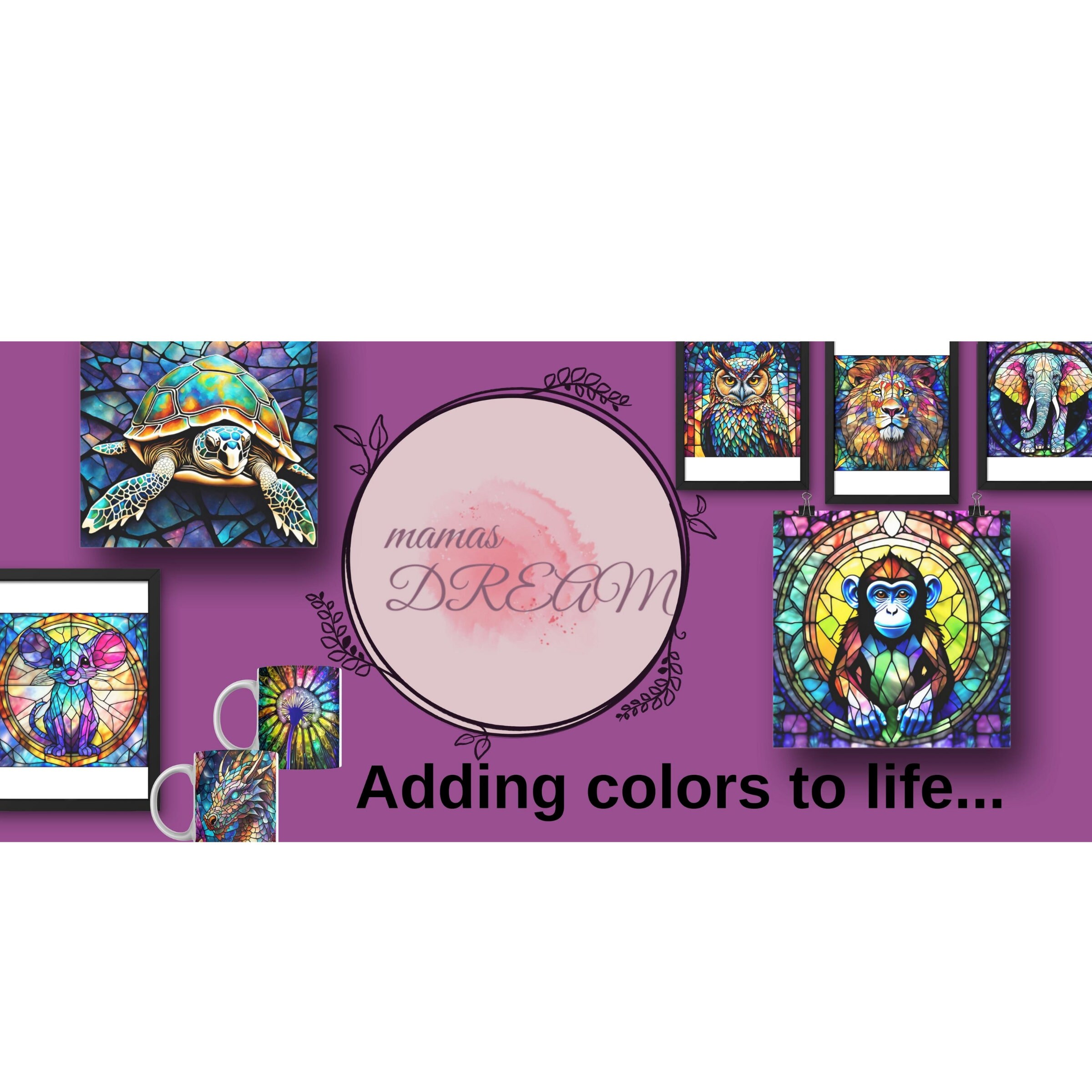 5 Stained Glass Castle Bundle, Stained Glass Art, Stained Glass Decor ...