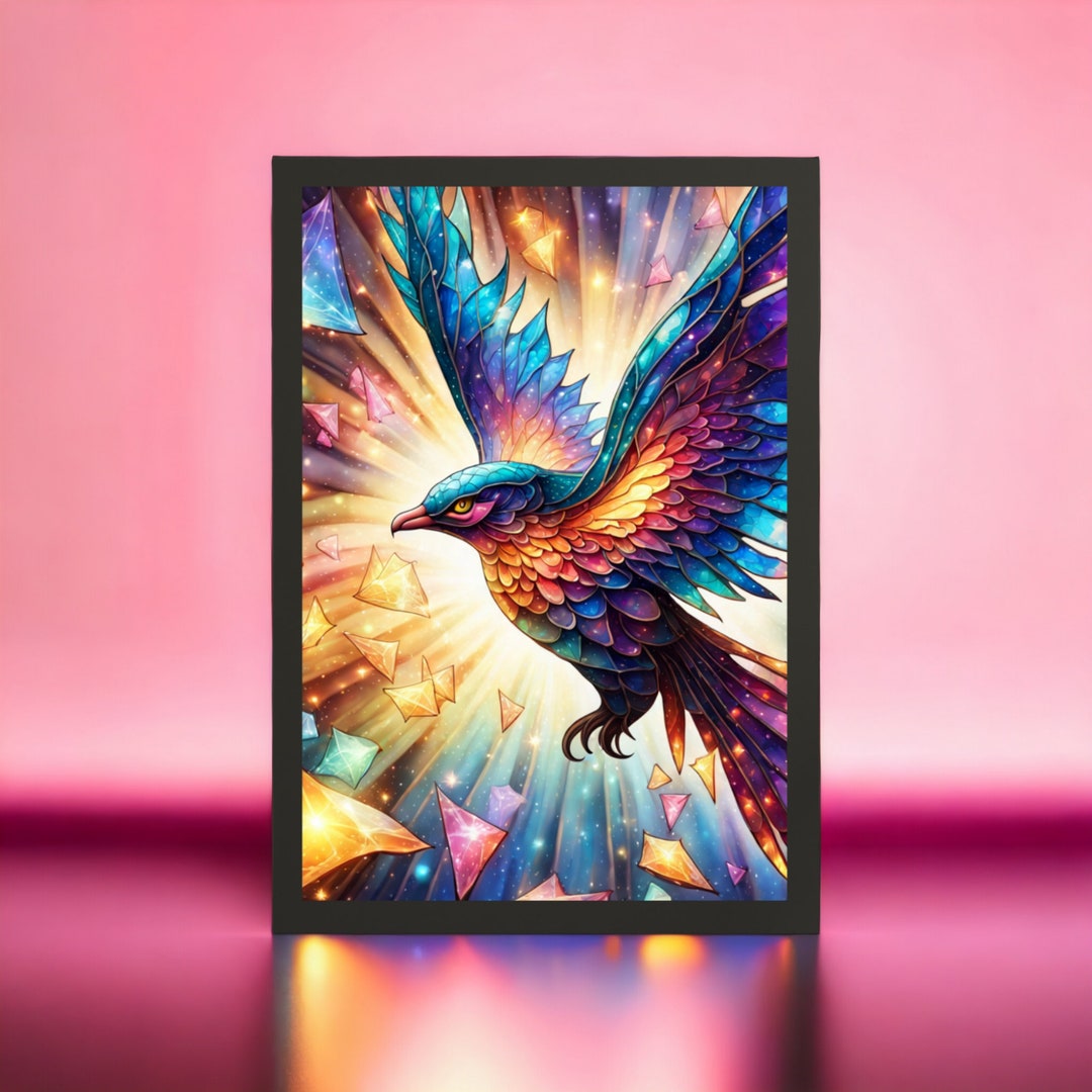 Stained Glass Firebird Stained Glass Art Stained Glass - Etsy