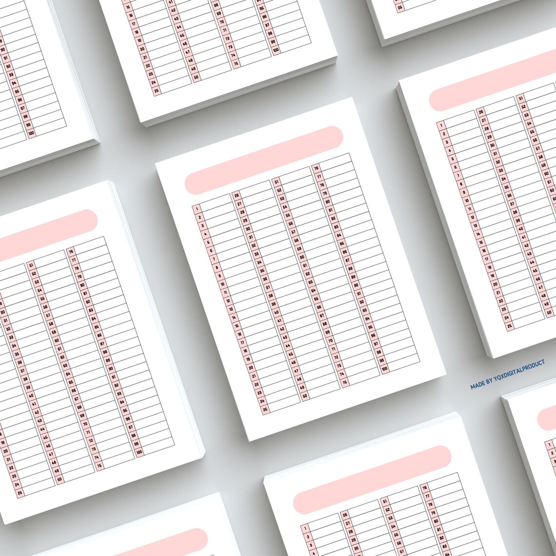 Numbered Blank List | Blank List Template | Simple List Template | A4 ...