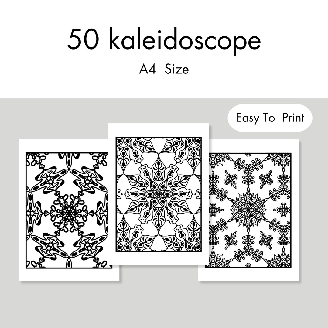 50 Kaleidoscope Coloring Pages Unique Kaleidoscope Coloring Pages ...