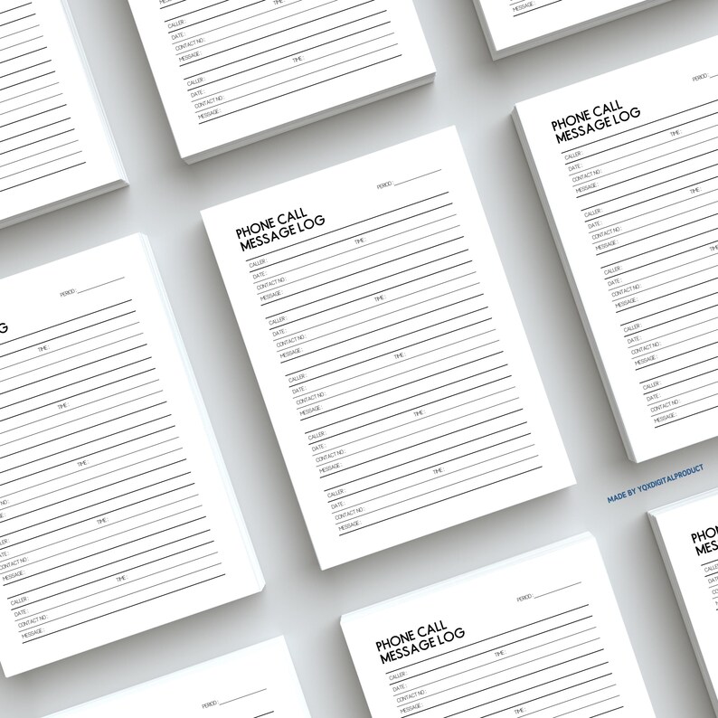 Phone Call Message Log | Conversation Record | Missed Call Log ...