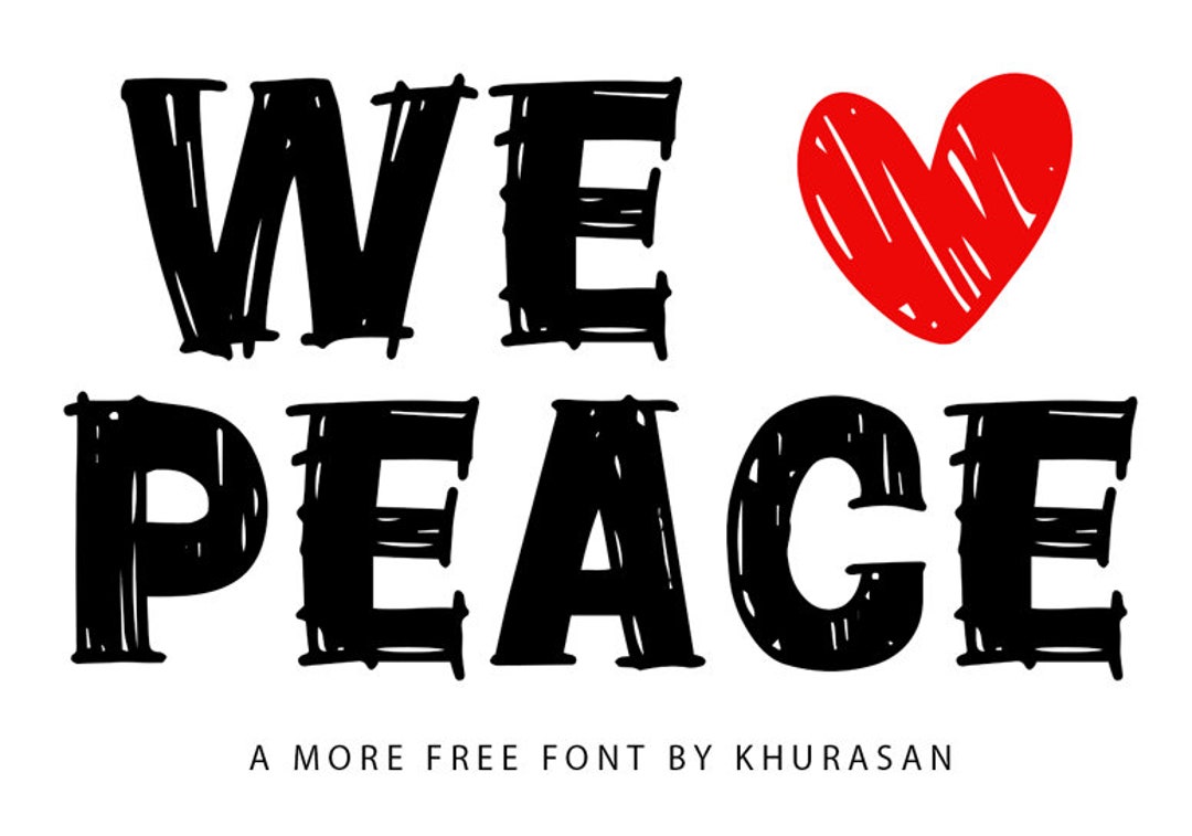 Peace Font, Basic Font, Modern Font - Etsy